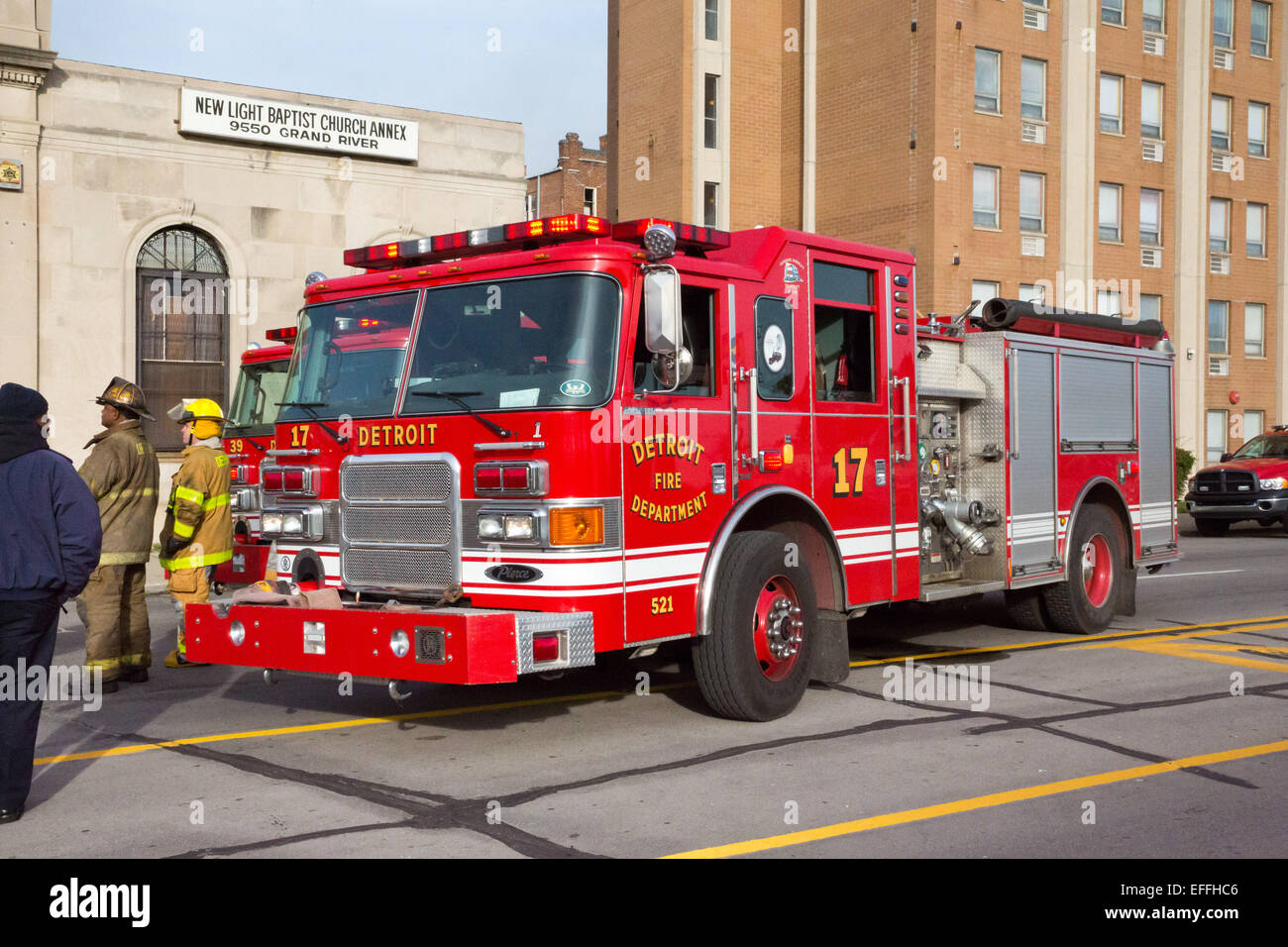 Detroit Fire Department Engine/Pumper, Michigan, USA, Octover, 2014 ...