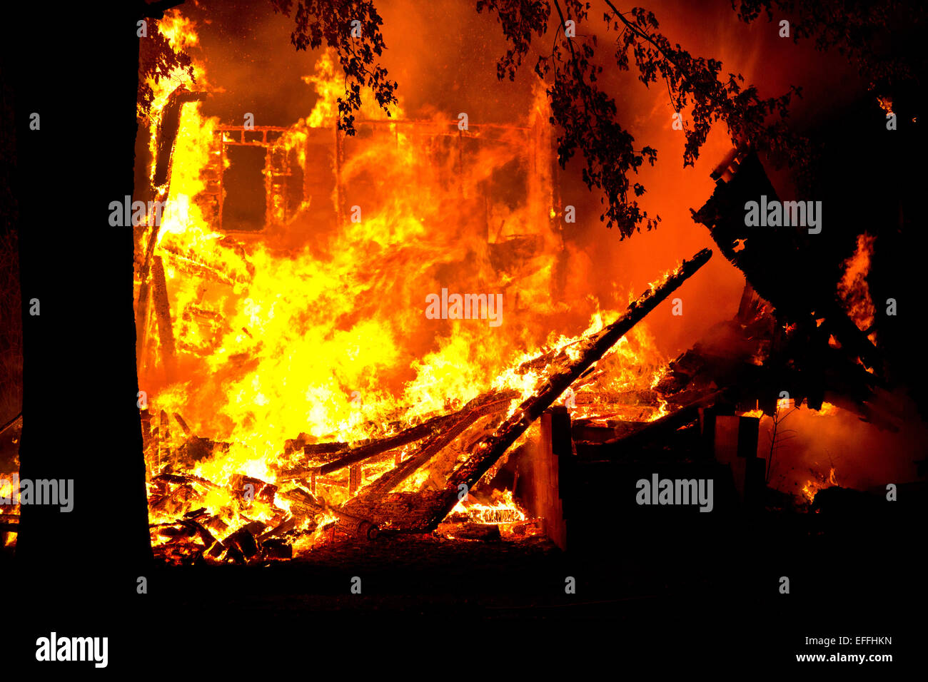 DFD firefighters in action, Detroit, Michigan, USA, October 2014 Stock ...