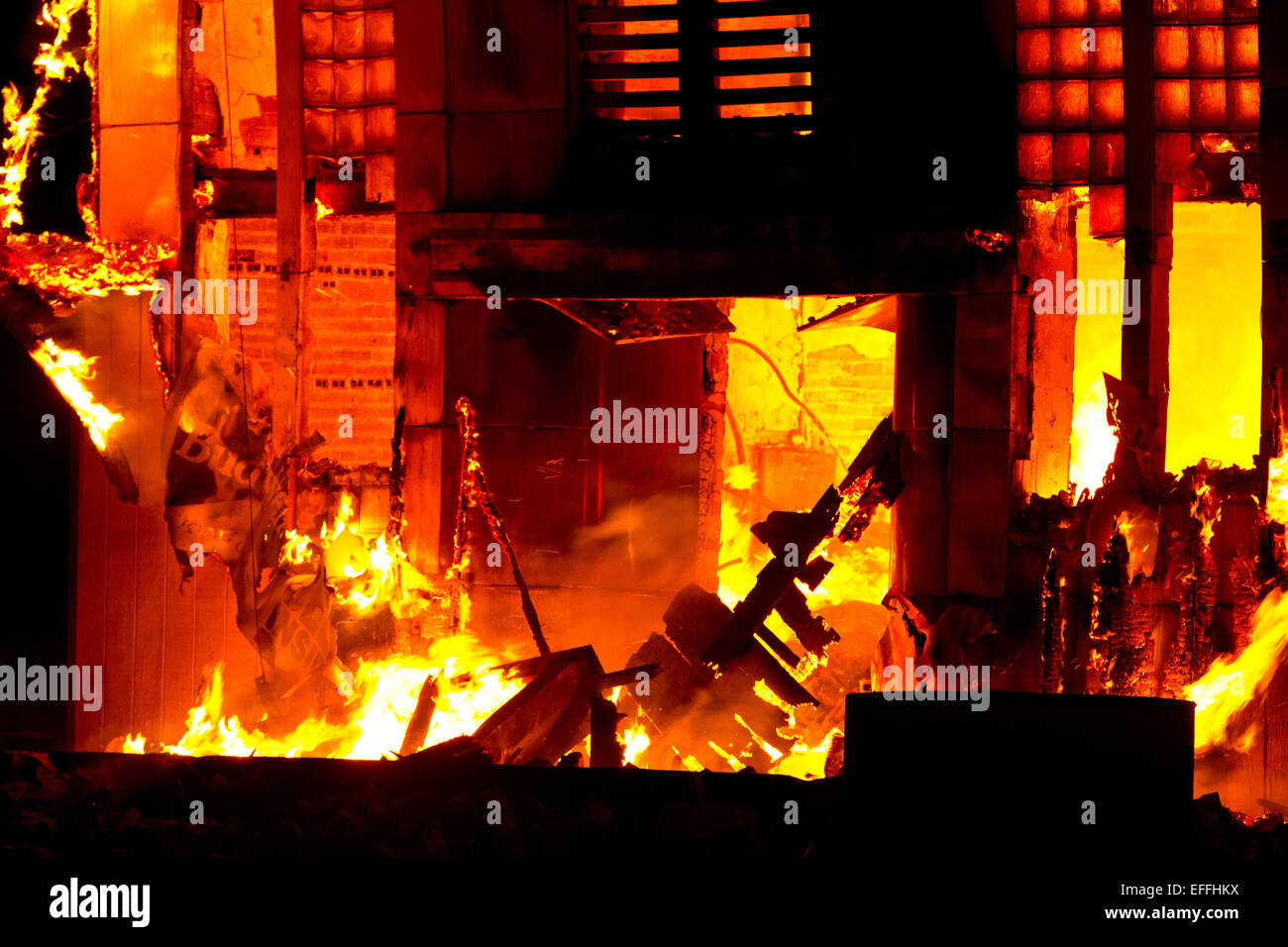 DFD firefighters in action, Detroit, Michigan, USA, October 2014 Stock ...