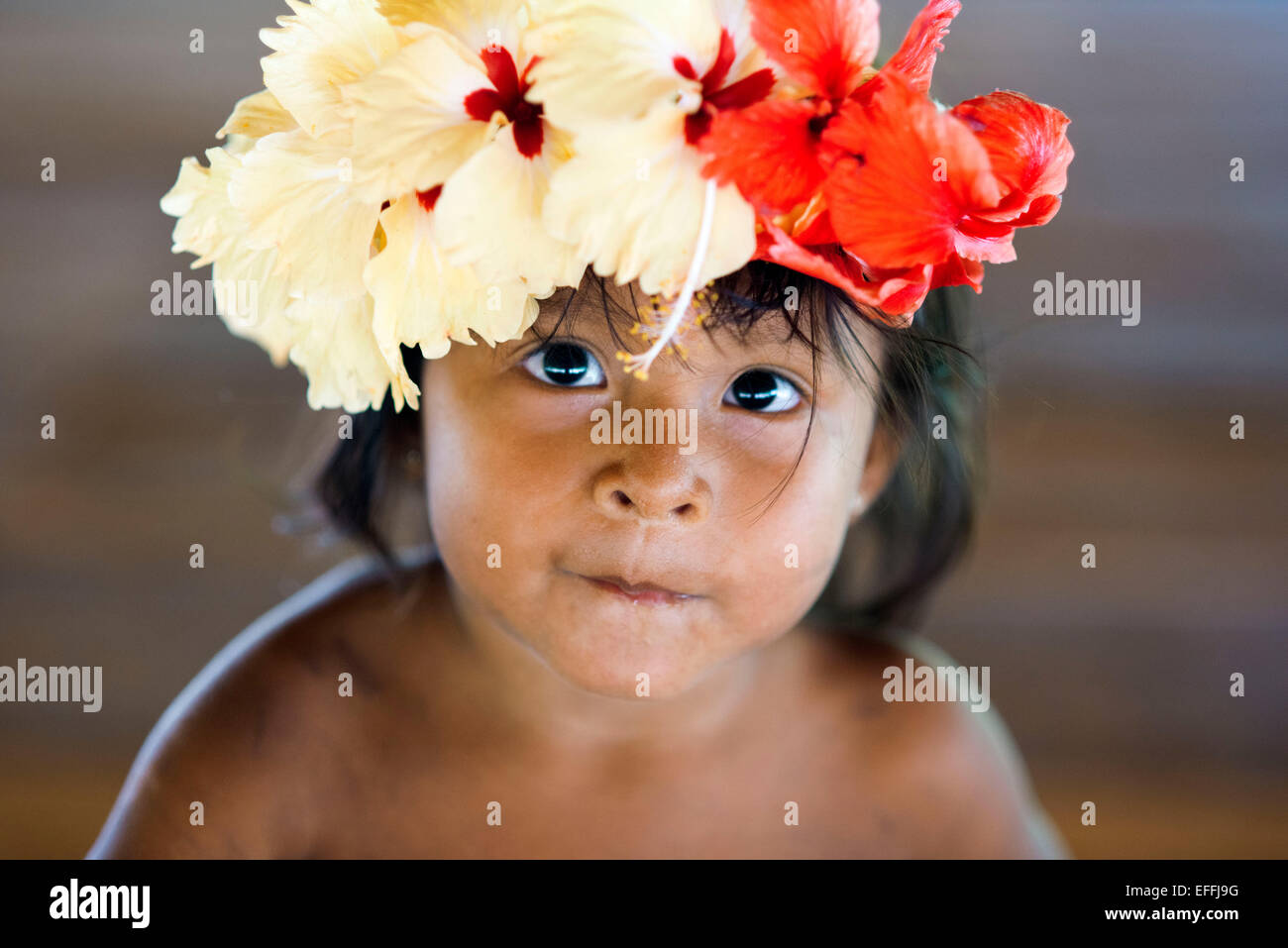 Embera tribe child portrait hi-res stock photography and images - Alamy
