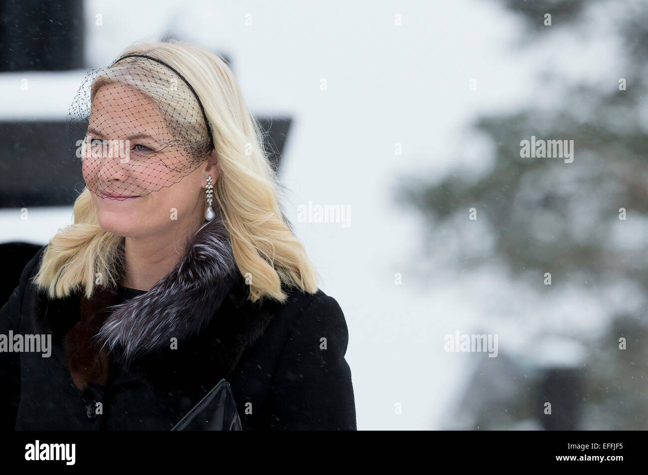 Oslo, Norway. 2nd Feb, 2015. Crown Princess Mette-Marit of Norway ...
