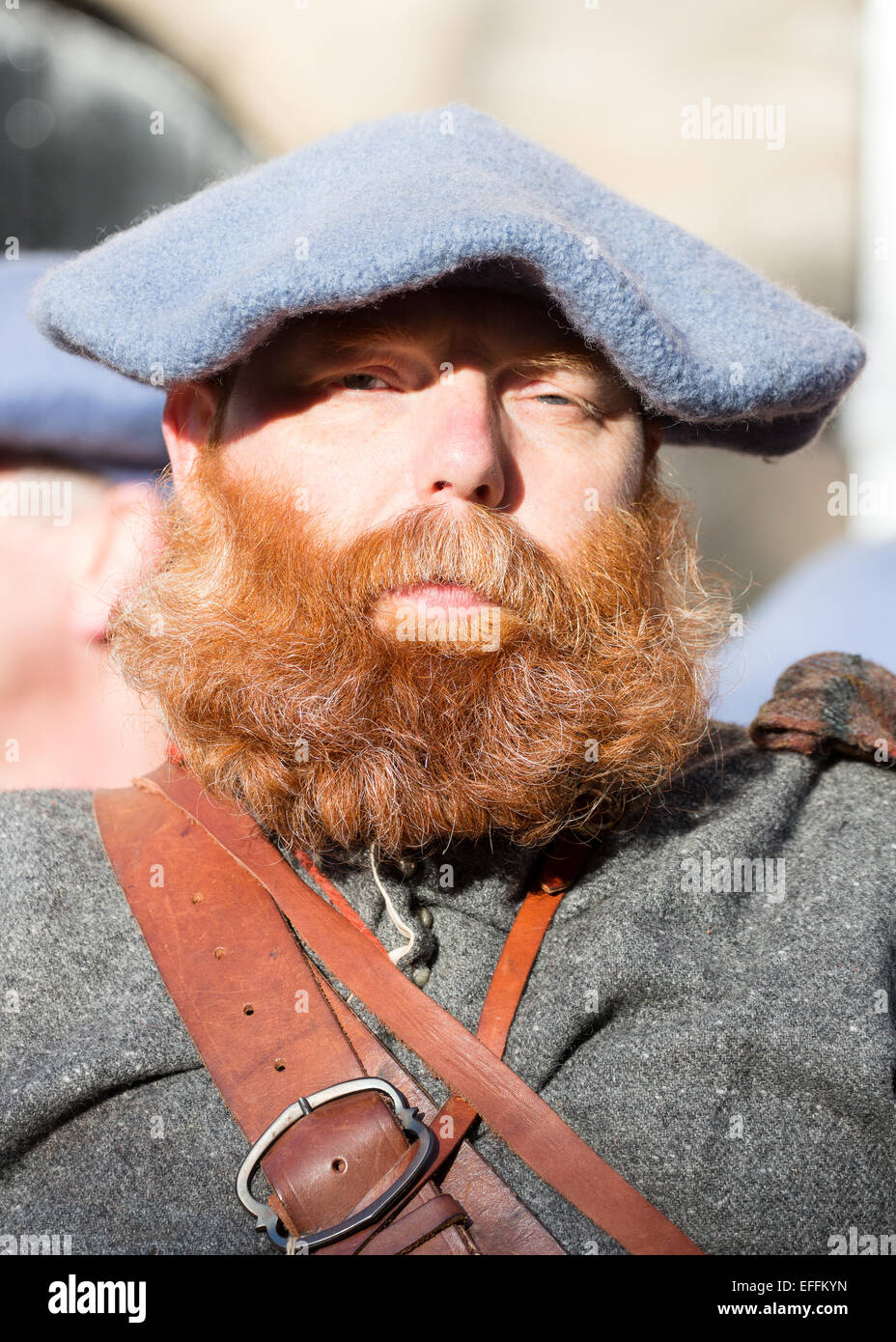 People dressed up as Roundheads and Cavaliers re-enacting the Battle of ...