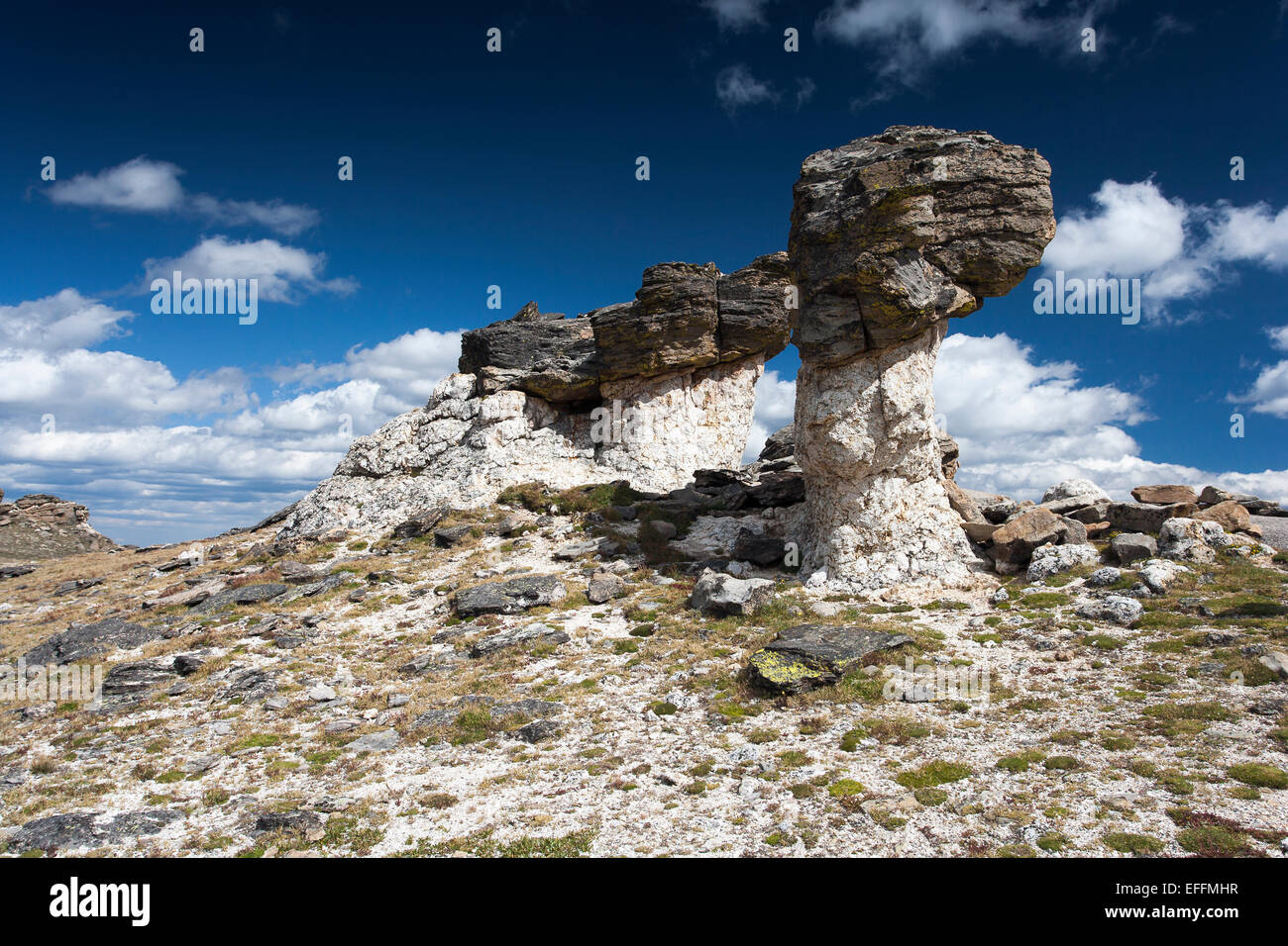 USA, Colorado, Rocky Mountain National Park, Rock formation Stock Photo ...