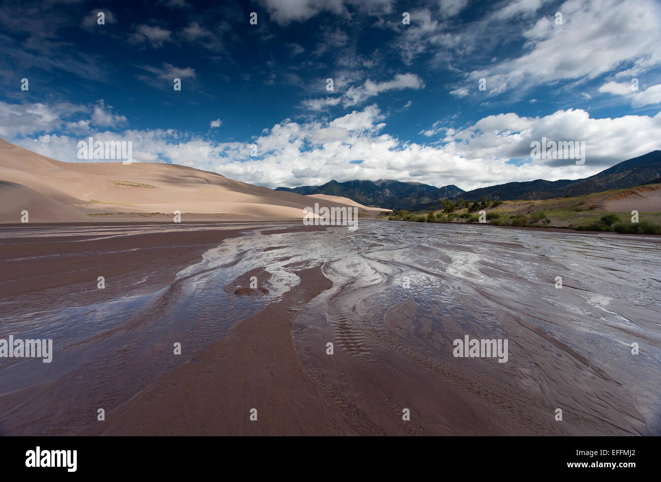 USA, Colorado, Great Sand Dunes National Park and Preserve Stock Photo ...