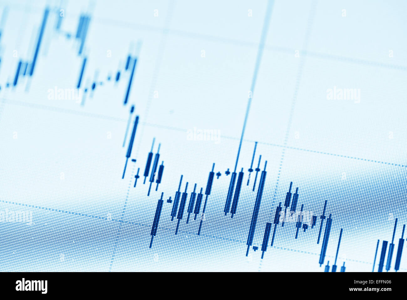 Stock diagram on the screen Stock Photo - Alamy