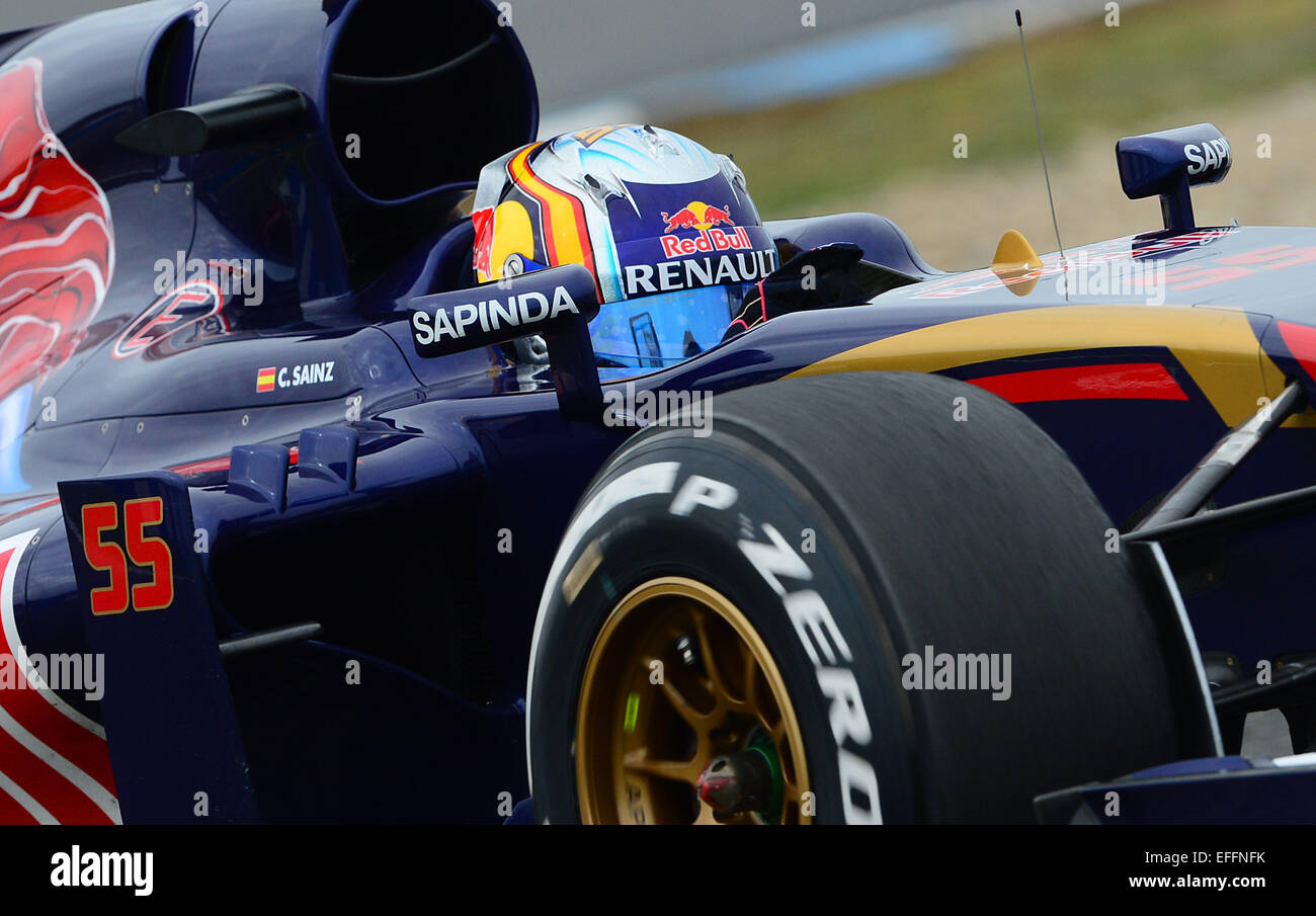 Spanish Formula One driver Carlos Sainz Jr. of Scuderia Toro Rosso ...