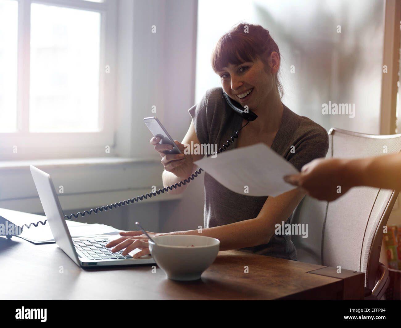Receiving your paper hi-res stock photography and images - Alamy