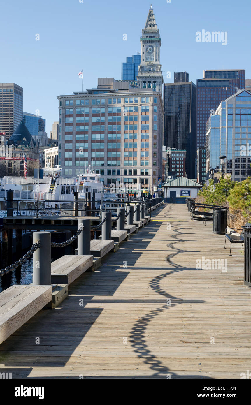 Rowes Wharf, harbourwalk, Waterfront, Downtown Boston, Massachusetts,M ...