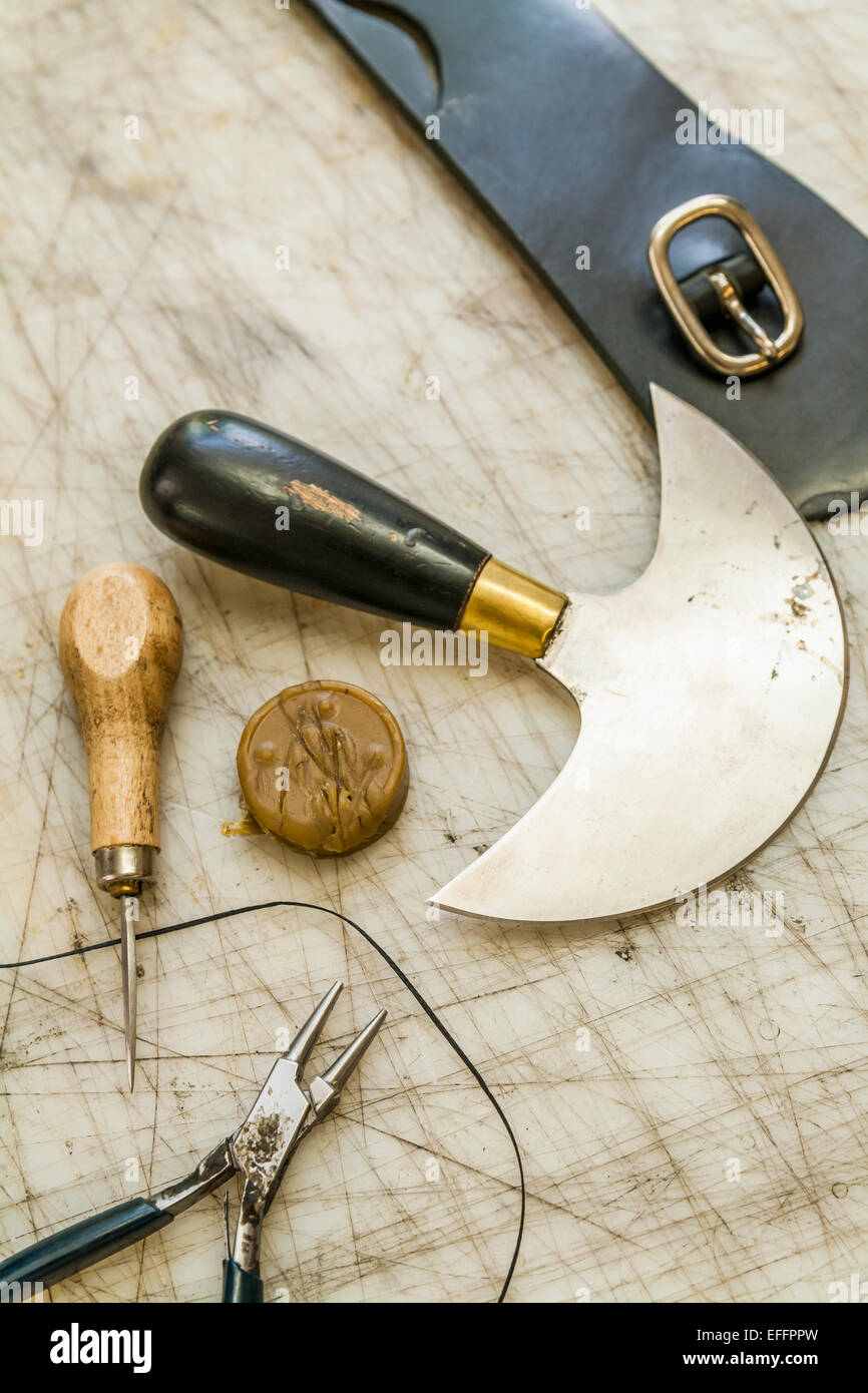 Saddlery tools hi-res stock photography and images - Alamy