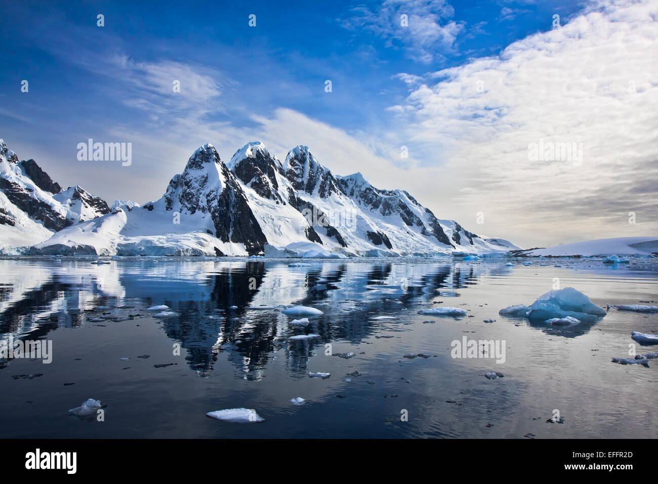 Snow-capped mountains in Antarctica Stock Photo - Alamy
