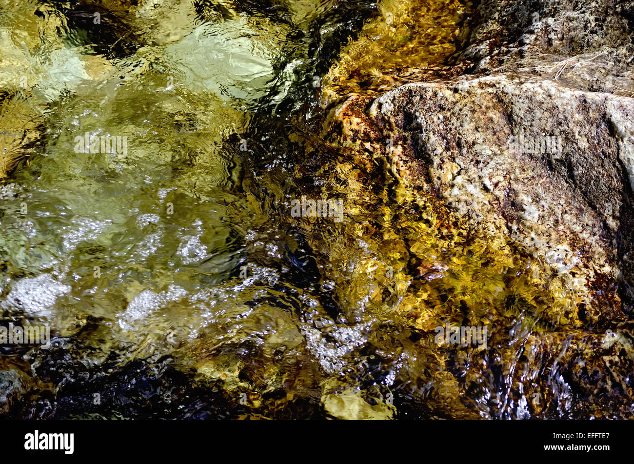 Flow boiling water with stones Stock Photo - Alamy