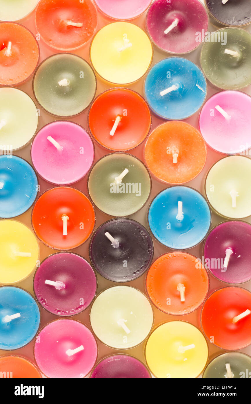Colourful group of candles hi-res stock photography and images - Alamy