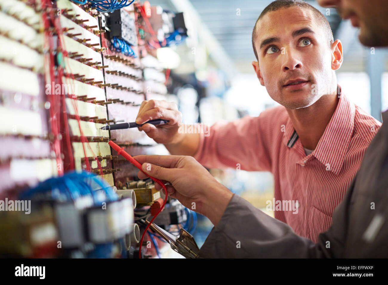 Electricians at work hi-res stock photography and images - Alamy