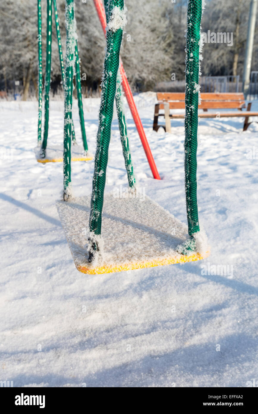 Playground swing slide hi-res stock photography and images - Alamy