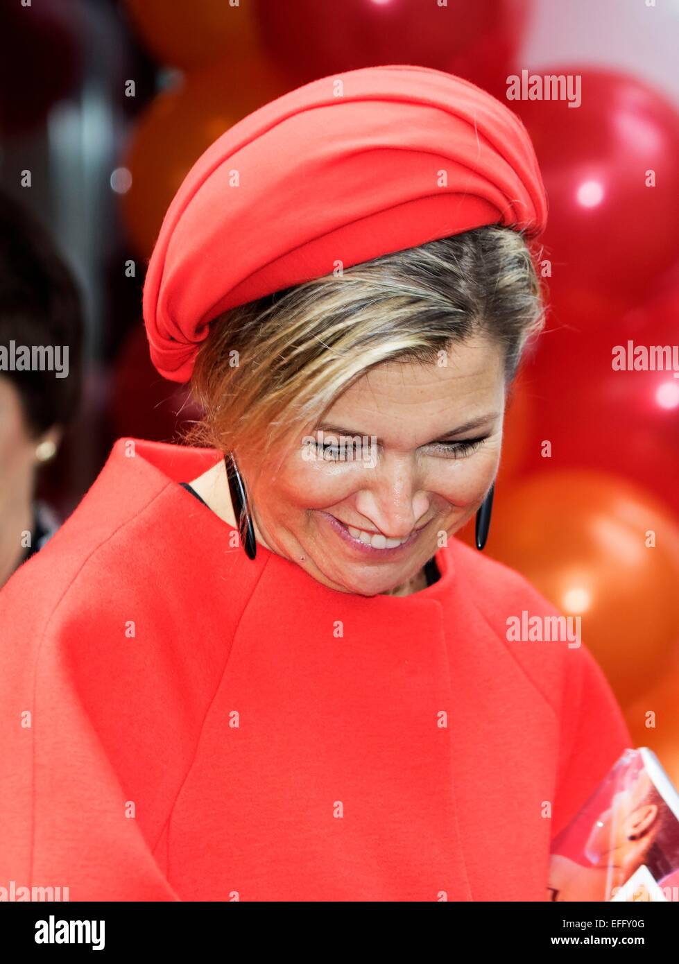 Goirle, The Netherlands. 3rd Feb, 2015. Queen Maxima of The Netherlands ...