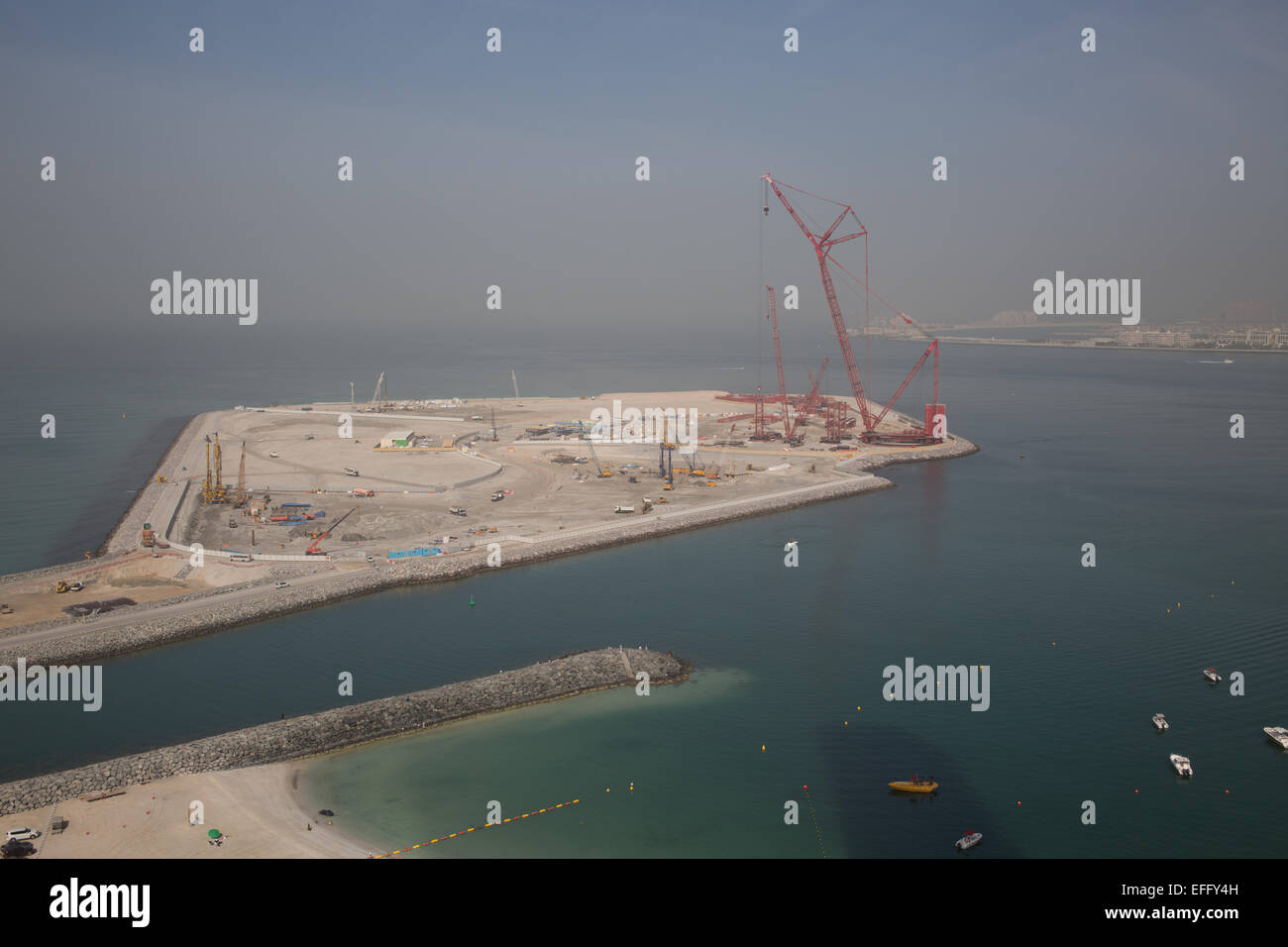 The construction site of the Dubai Eye Stock Photo - Alamy