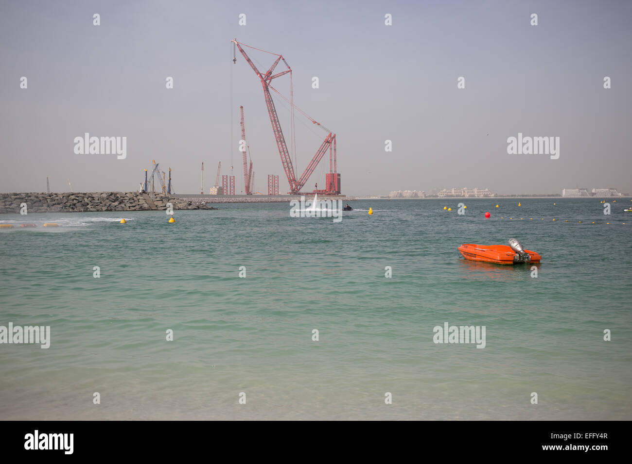 The construction site of the Dubai Eye Stock Photo - Alamy
