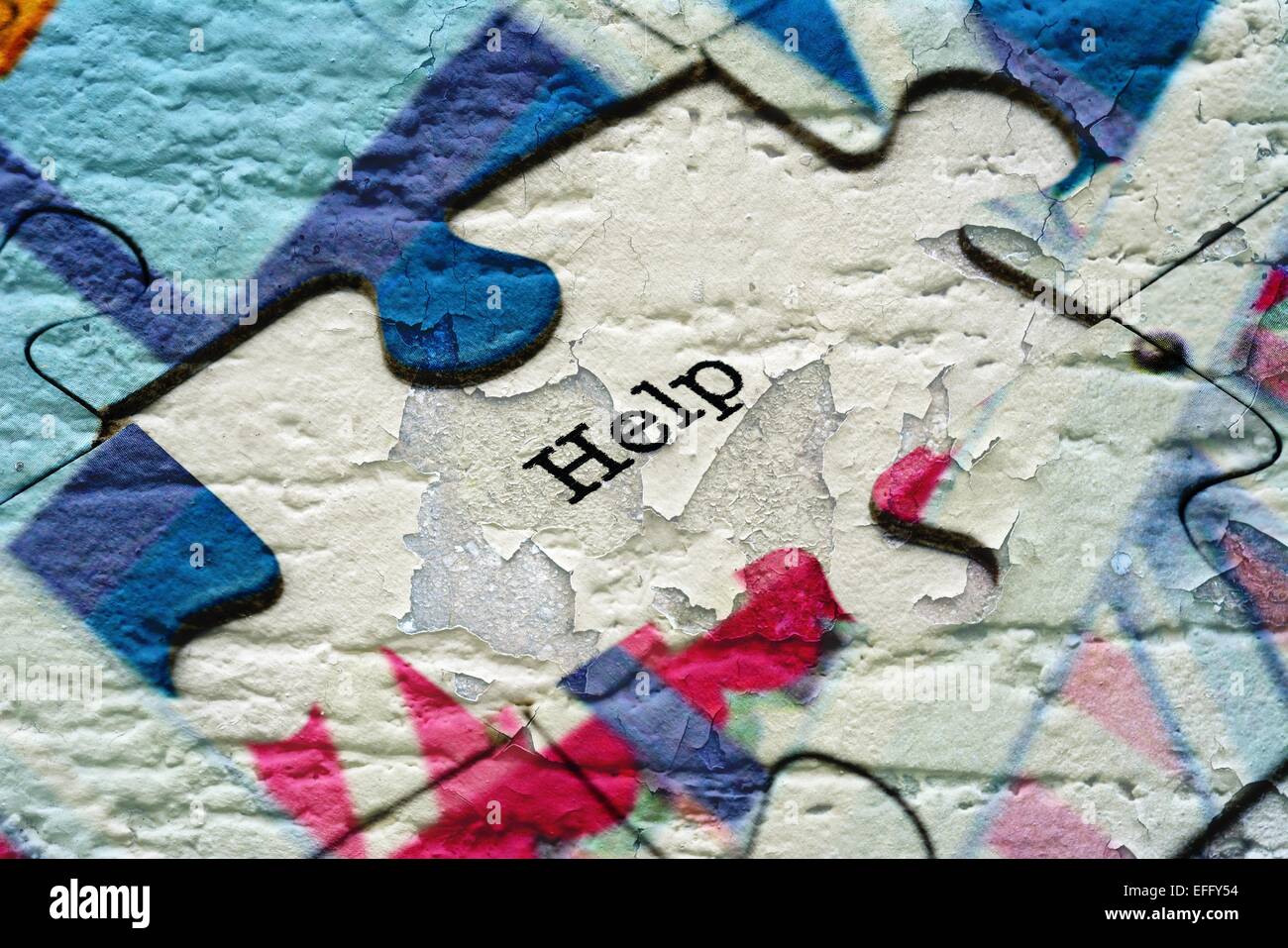 Help puzzle concept Stock Photo - Alamy