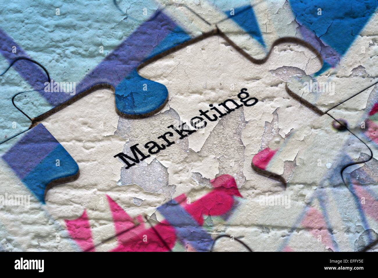 Marketing puzzle concept Stock Photo - Alamy
