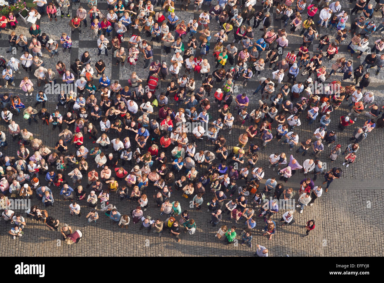 Crowd Of People Looking At You