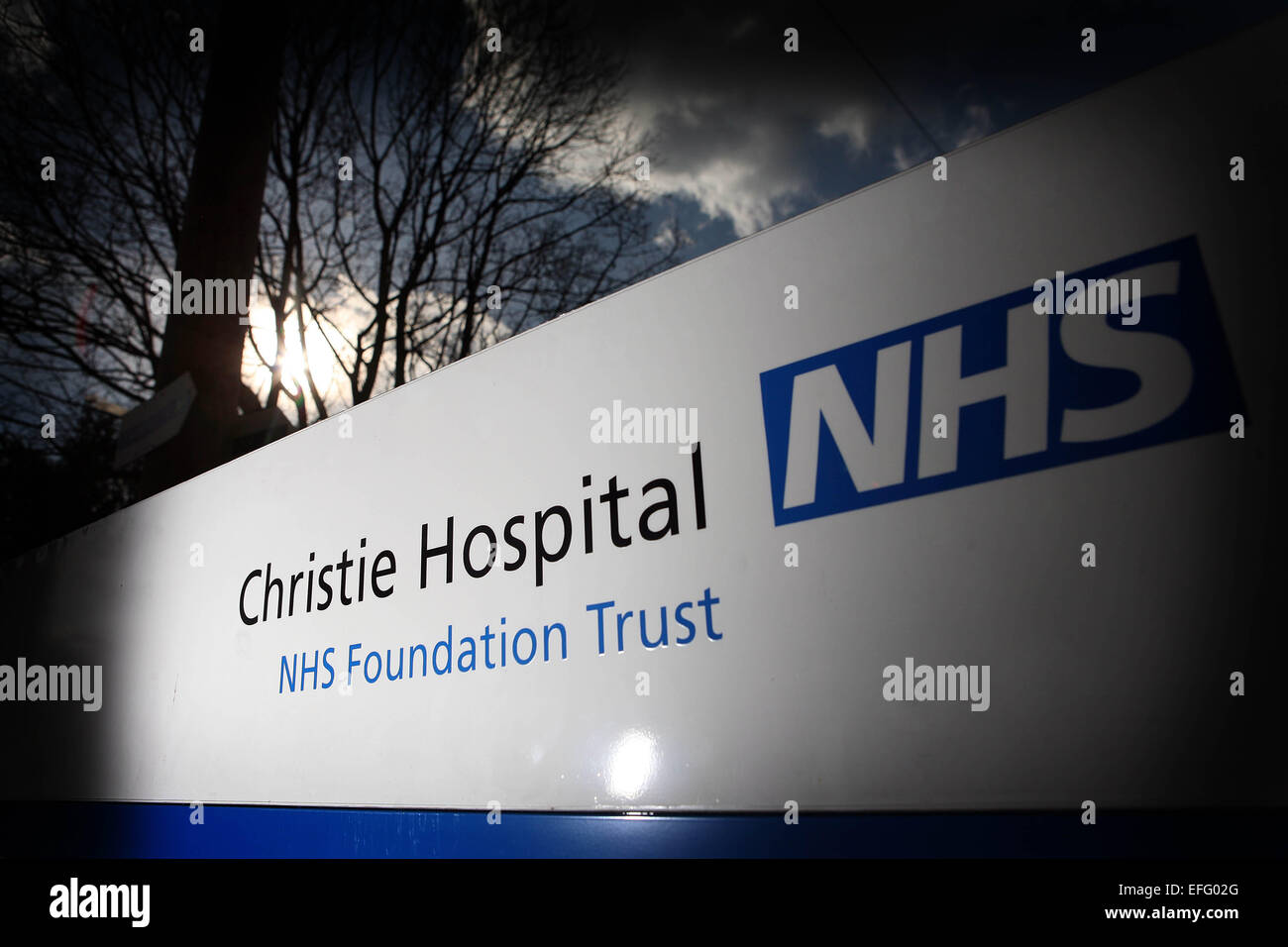 General view of The Christie Hospital, Withington, Manchester Stock ...