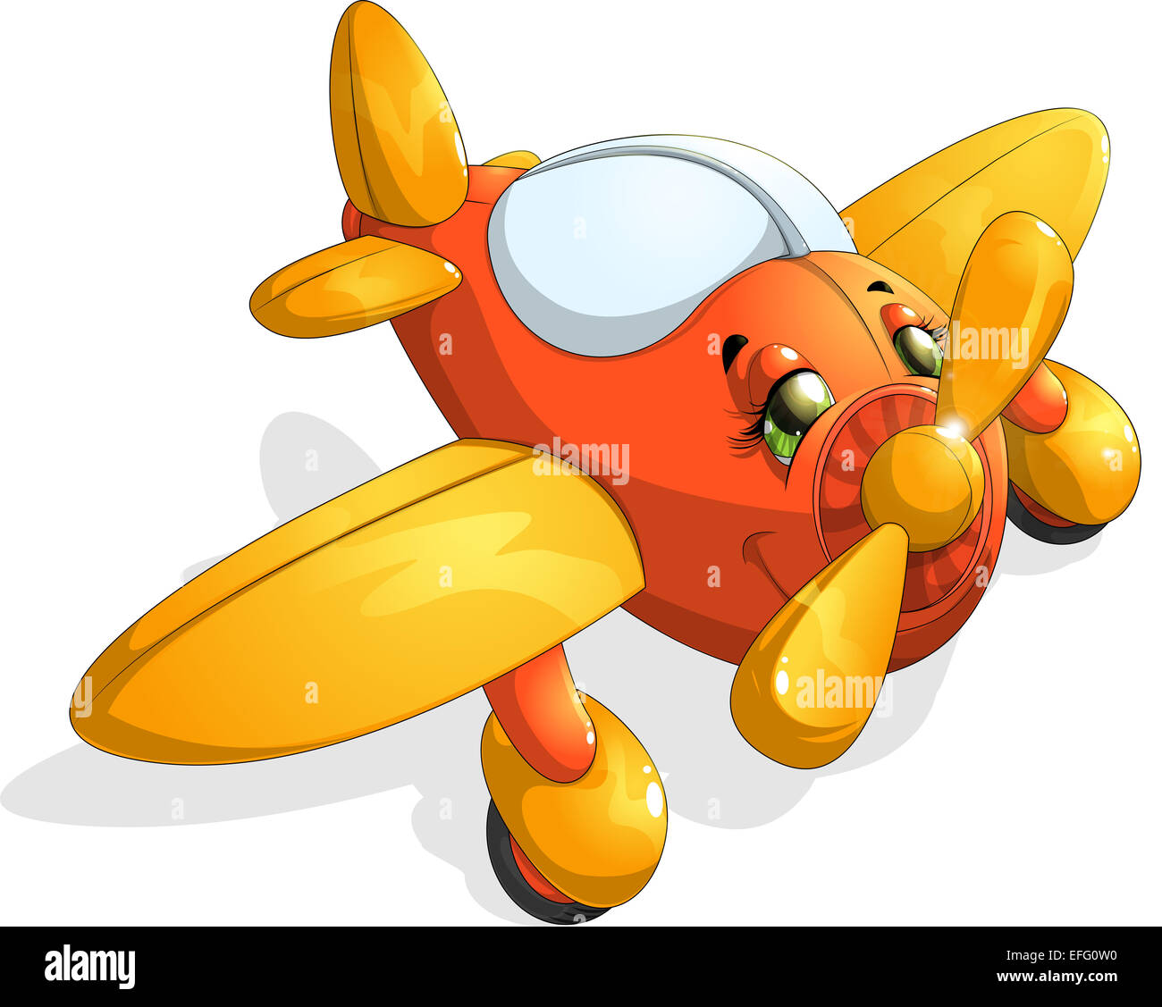 Old airplane cartoon hi-res stock photography and images - Alamy
