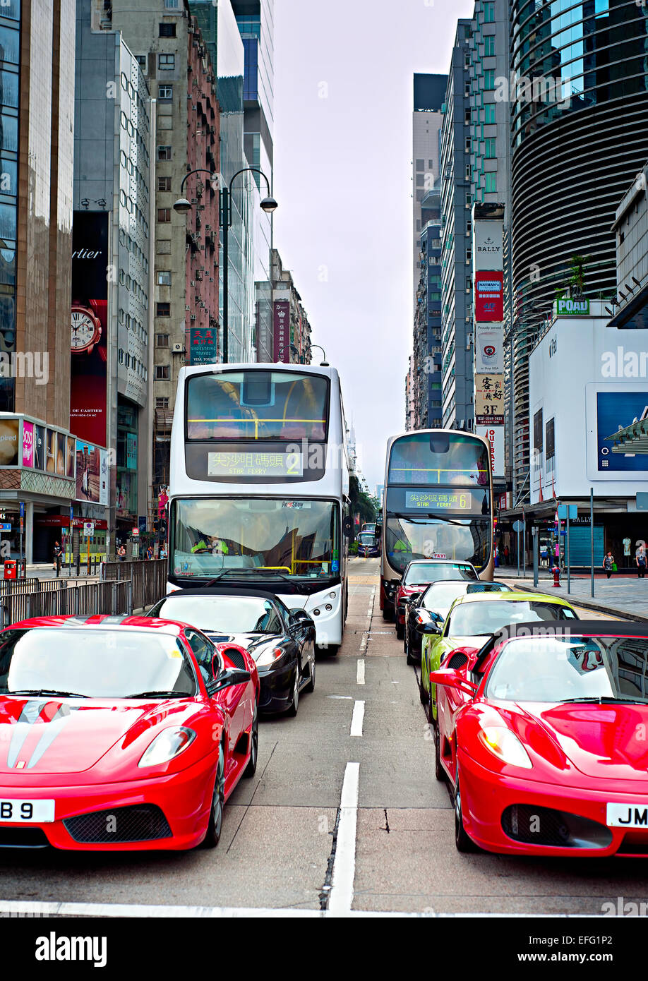 Ferrari on the street hi-res stock photography and images - Alamy