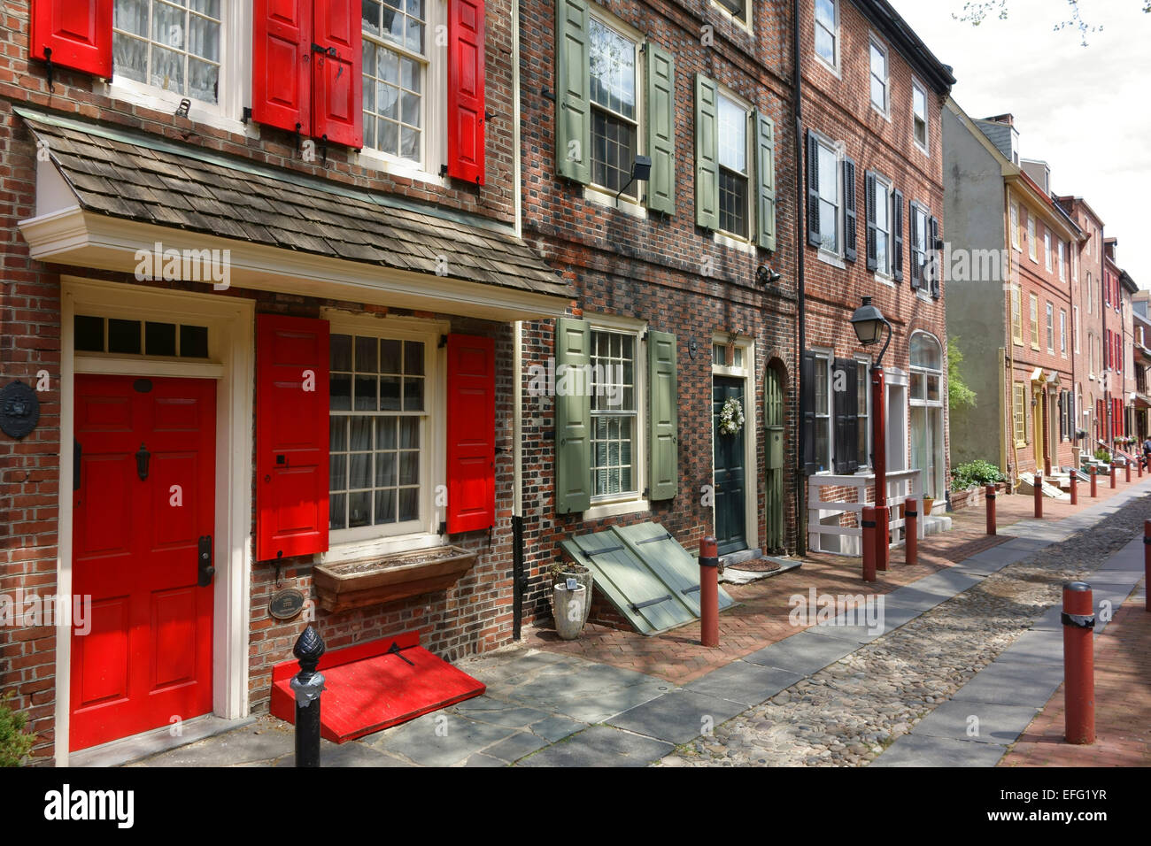 Elfreth's Alley Philadelphia, Philadelphia, Pennsylvania, USA Stock ...