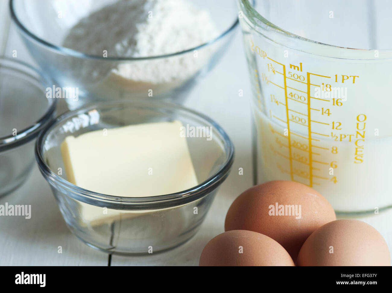 Still life food image of baking ingredients Stock Photo - Alamy