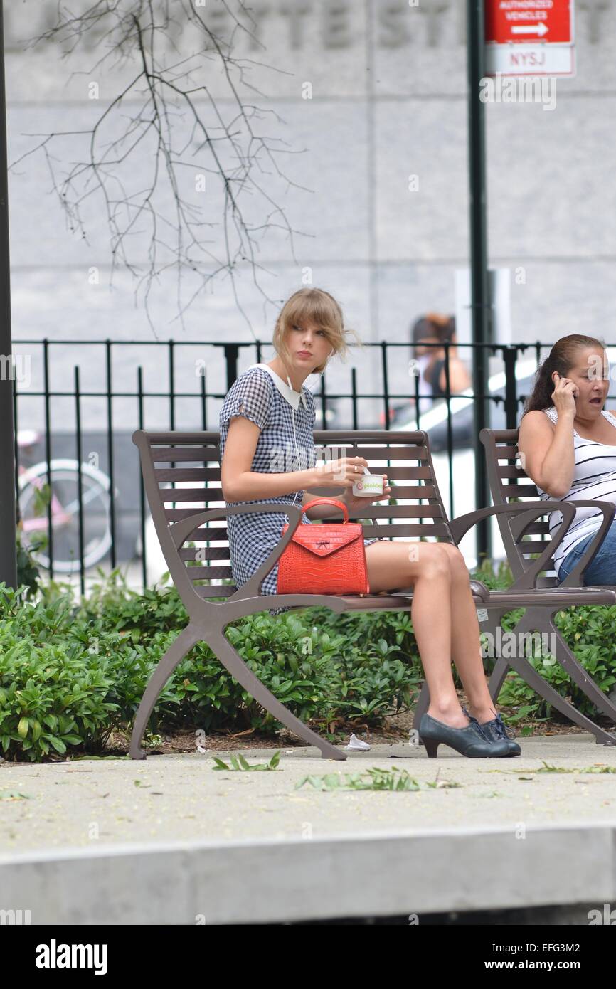 Taylor Swift out and about in Manhattan. Taylor seen enjoying a cup of ...