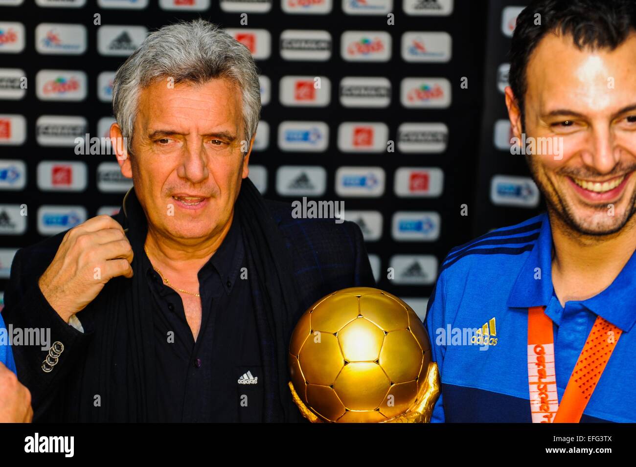 Claude ONESTA/Jerome FERNANDEZ - 02.02.2015 - Equipe de France de ...