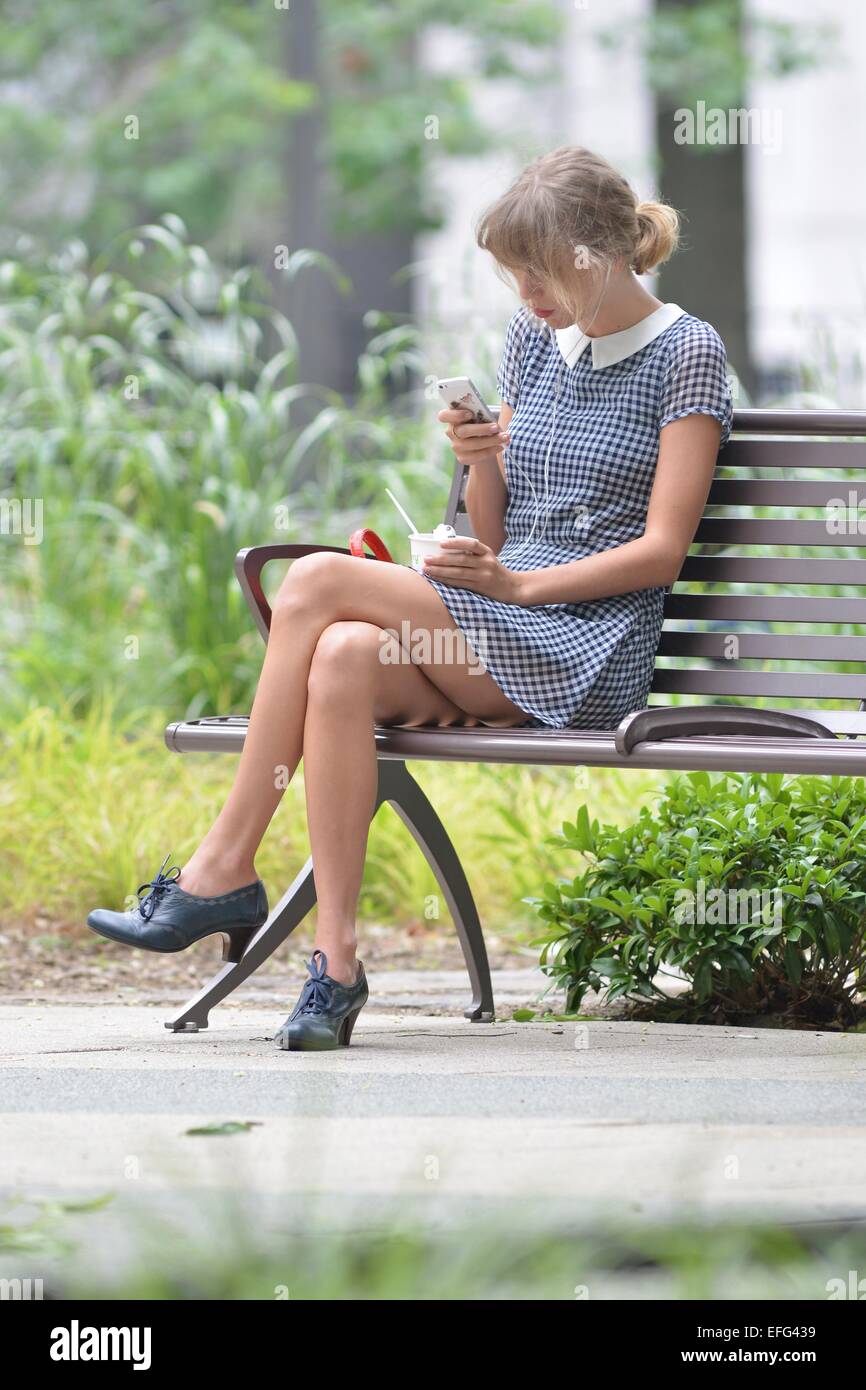 Taylor Swift out and about in Manhattan. Taylor seen enjoying a cup of ...