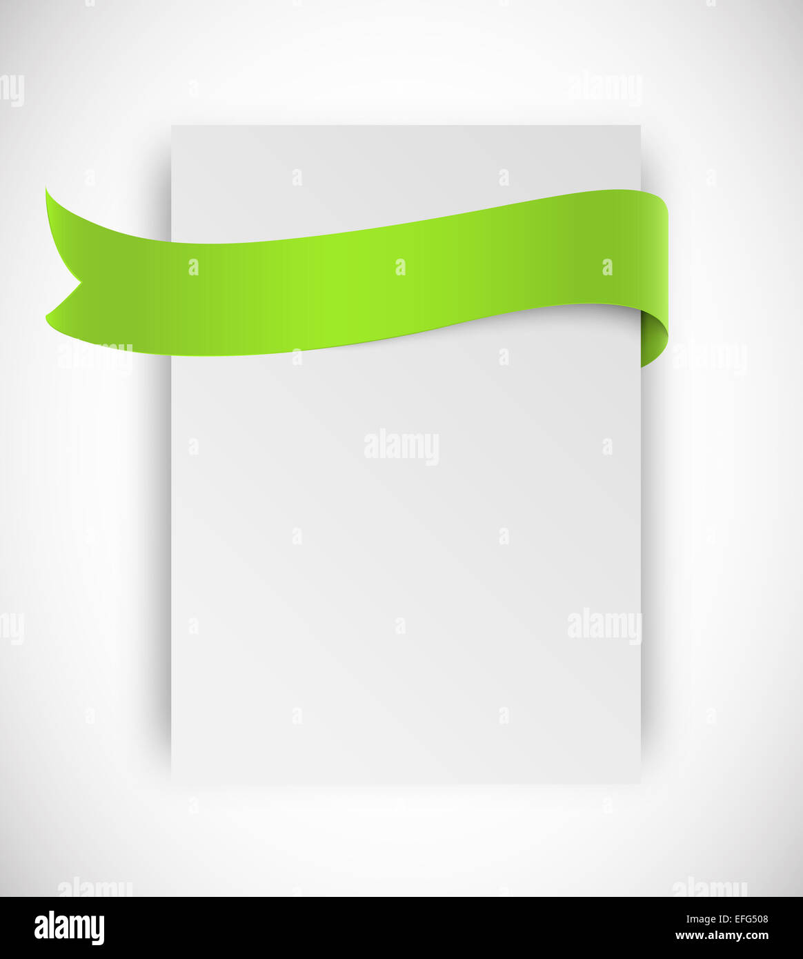 Card with ribbon Stock Photo - Alamy