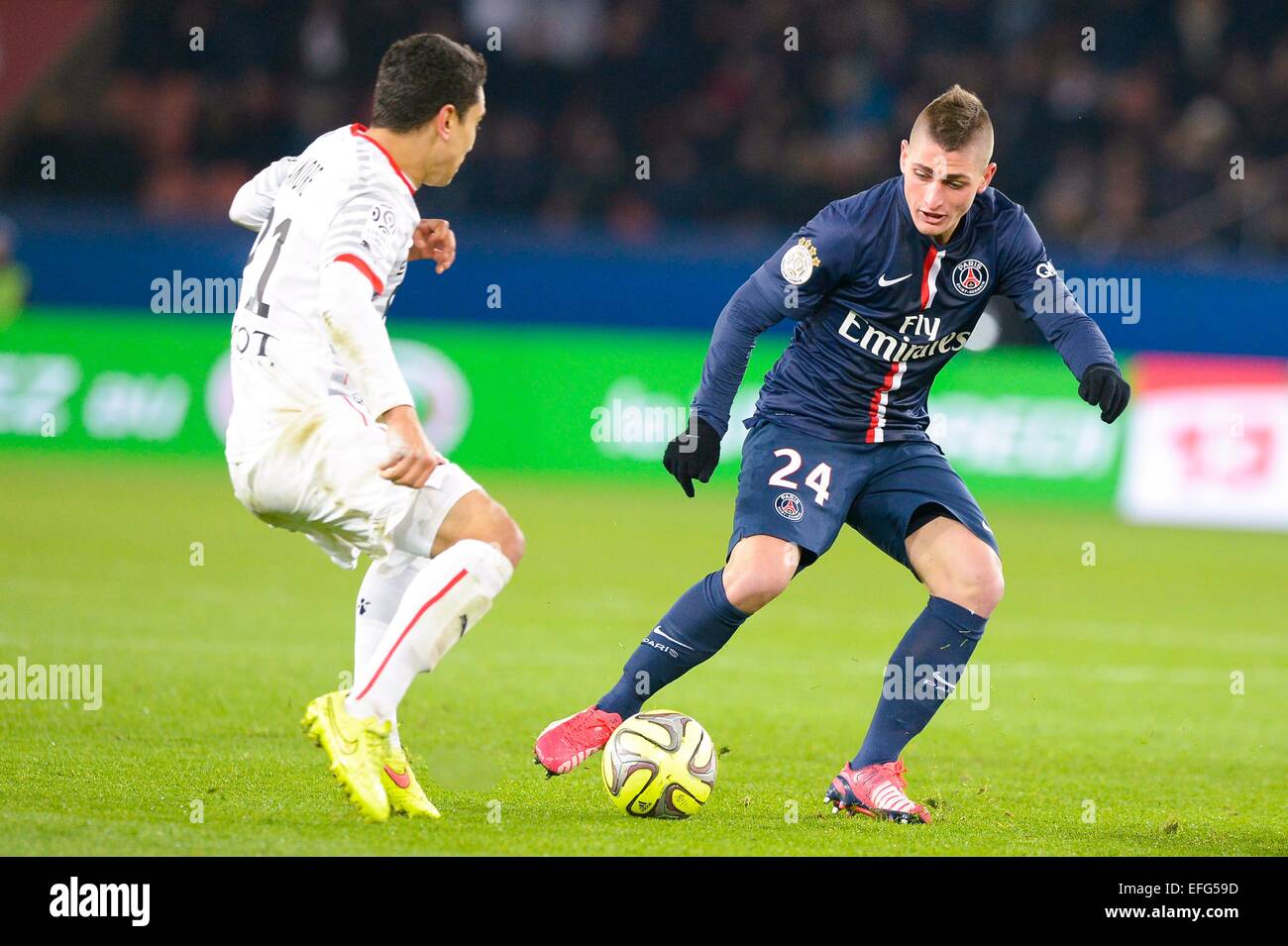 Marco Verratti - 30.01.2015 - PSG/Rennes - 23eme journee de Ligue 1 ...