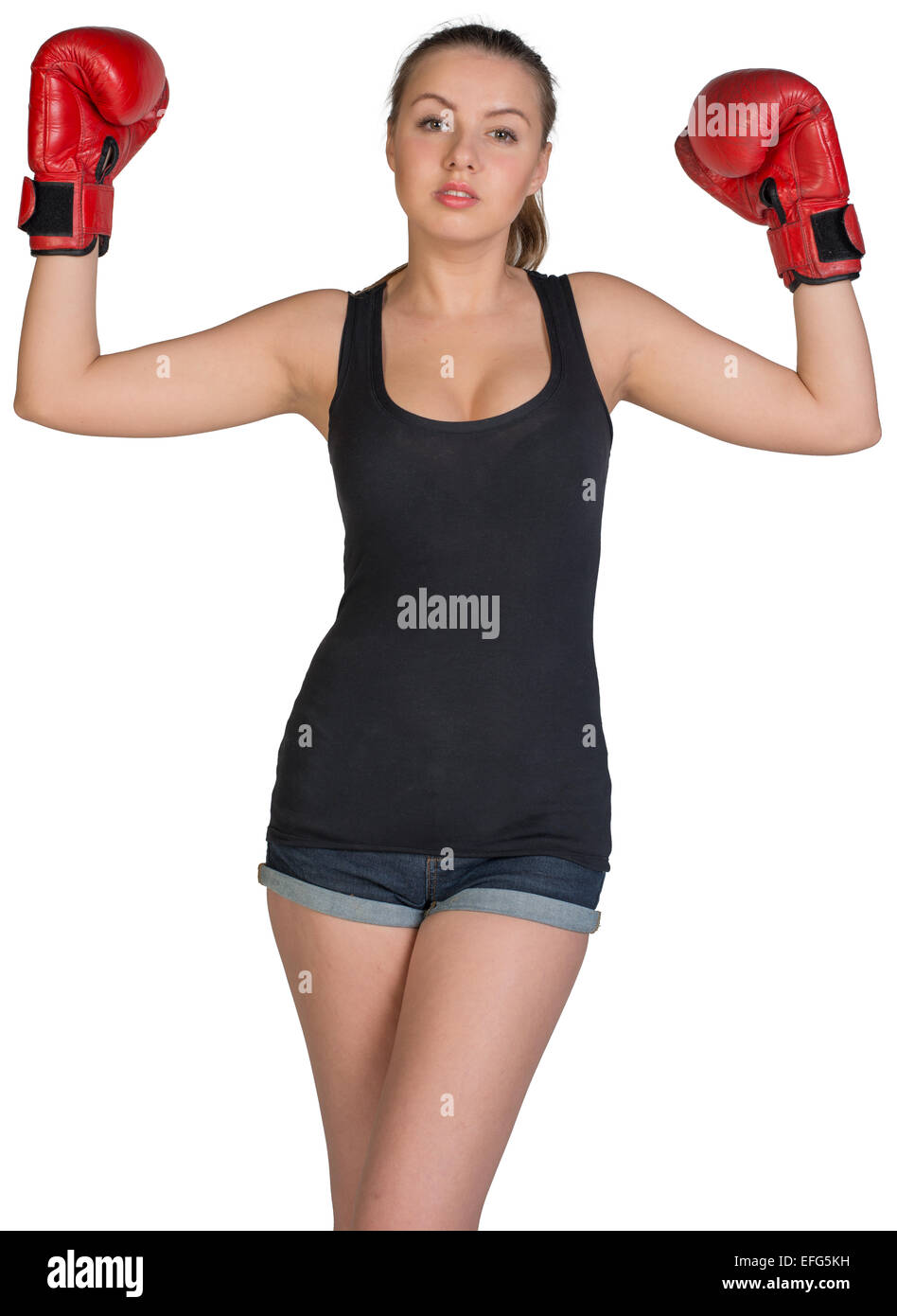 Woman wearing tight jeans hi-res stock photography and images - Alamy