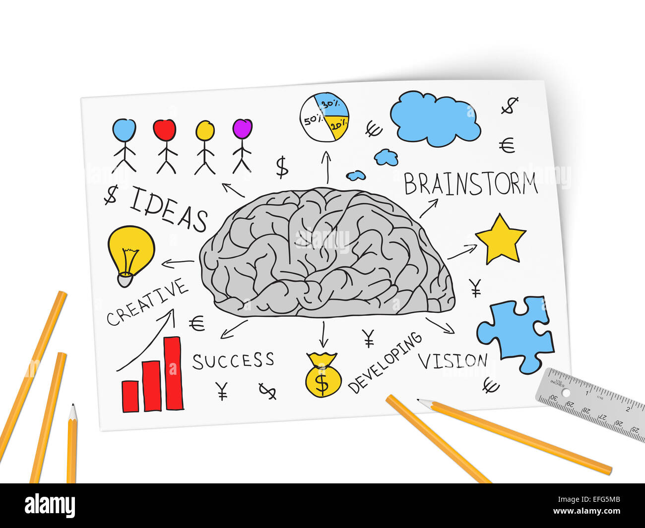 Creative business collage Cut Out Stock Images & Pictures - Alamy