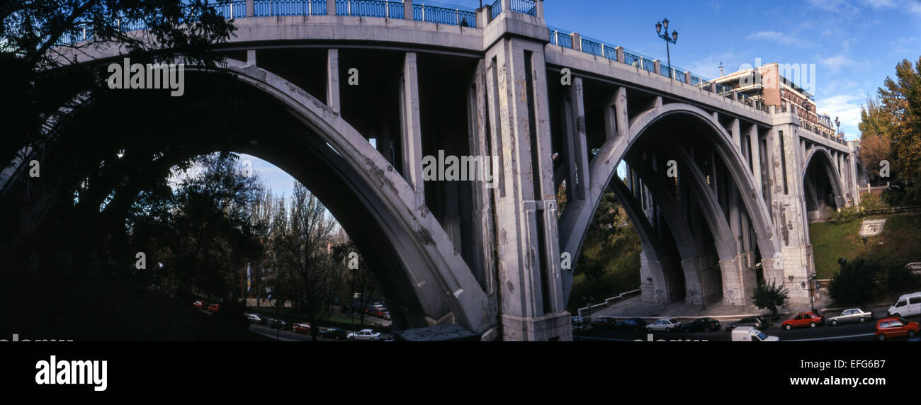 Segovia bridge. Madrid, Spain Stock Photo - Alamy