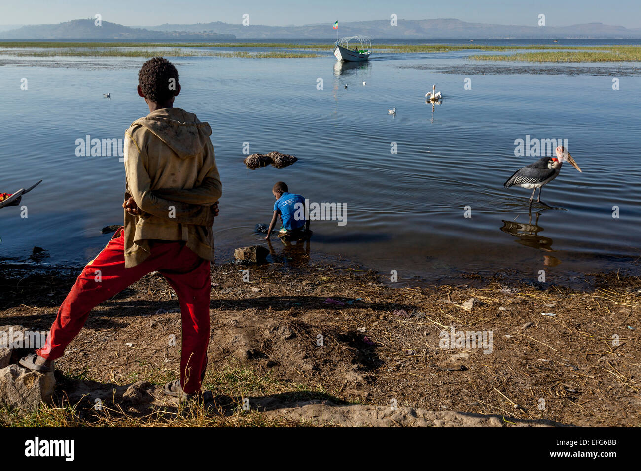 The Fish Market, Lake Hawassa, Hawassa, Ethiopia Stock Photo - Alamy