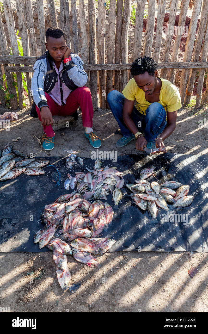 Man fillets a fish hi-res stock photography and images - Alamy
