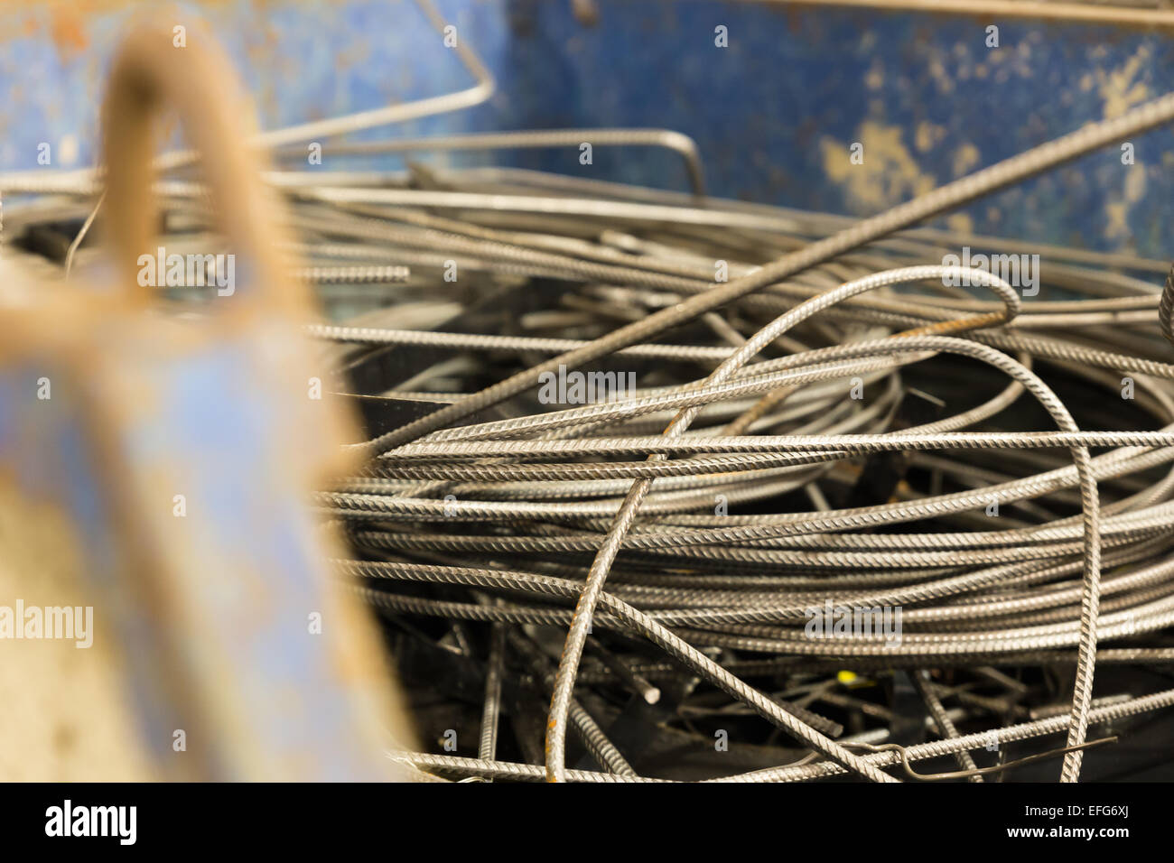 Steel recycling bin Stock Photo - Alamy
