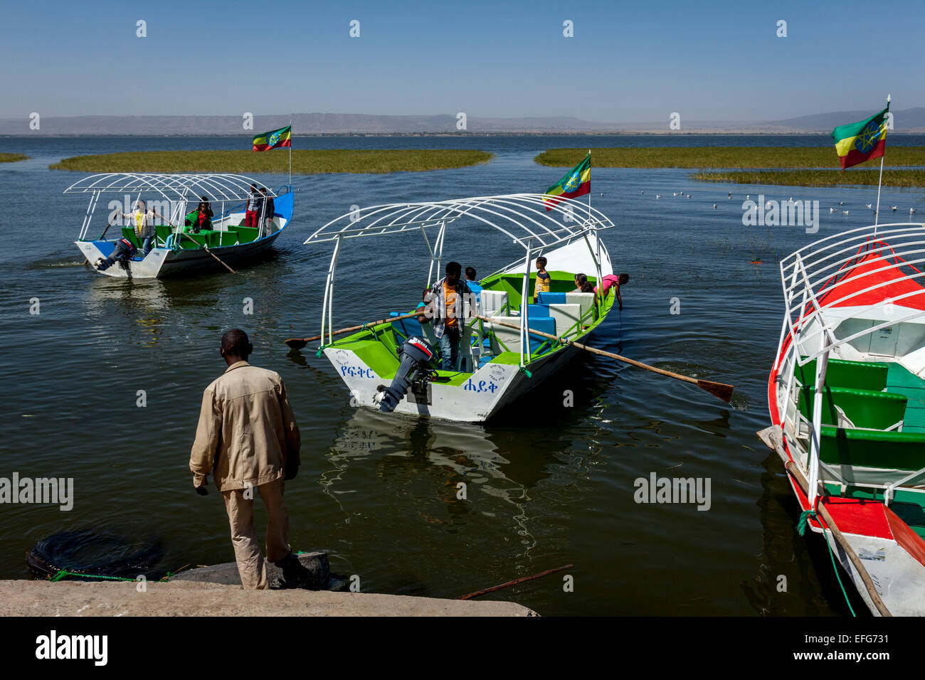Boat Trip, Lake Hawassa, Hawassa, Ethiopia Stock Photo - Alamy