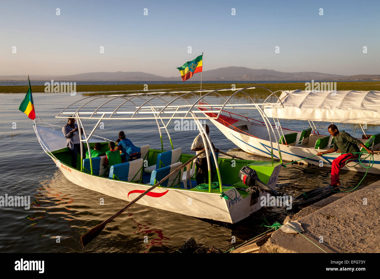Boat Trip, Lake Hawassa, Hawassa, Ethiopia Stock Photo - Alamy
