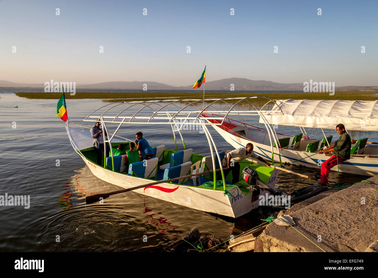 Boat Trip, Lake Hawassa, Hawassa, Ethiopia Stock Photo - Alamy