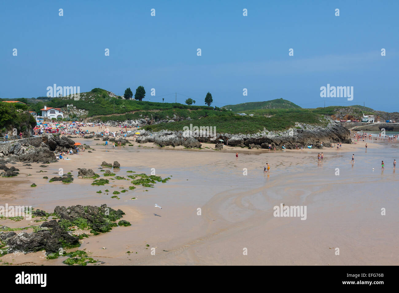 Beach of Pechon, Cantabria, Spain Stock Photo - Alamy