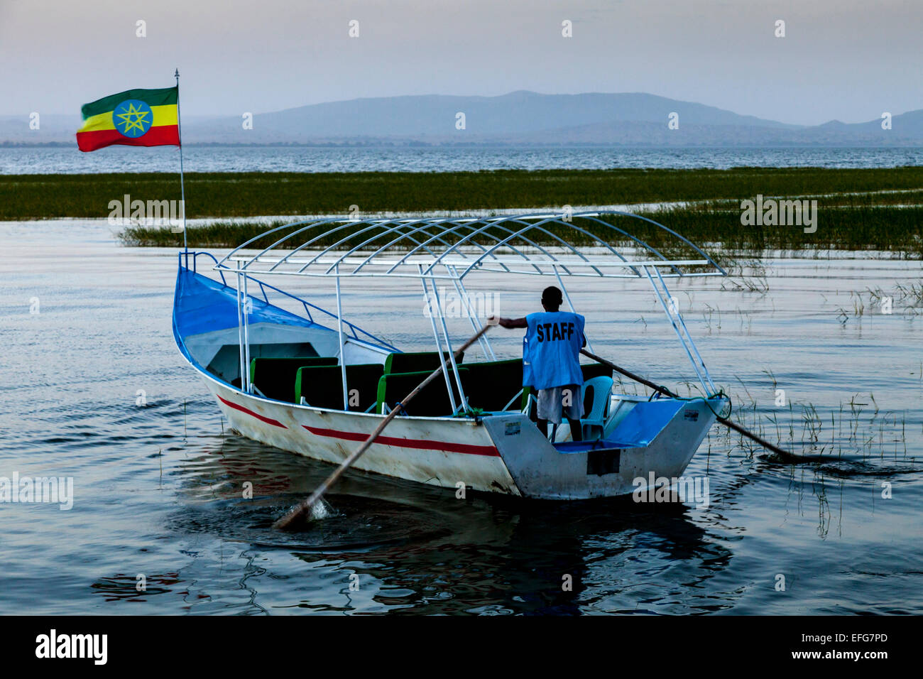 Tour Boat, Lake Hawassa, Hawassa, Ethiopia Stock Photo - Alamy