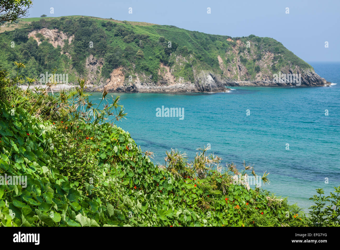 Beach of Pechon, Cantabria, Spain Stock Photo - Alamy