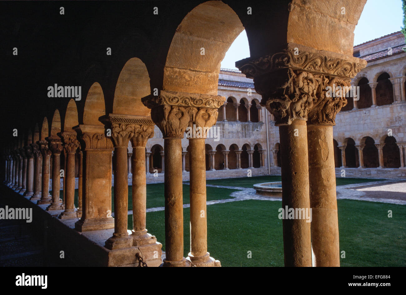 Romanesque cloister of Santo Domingo de Silos Benedictine monastery (11 ...