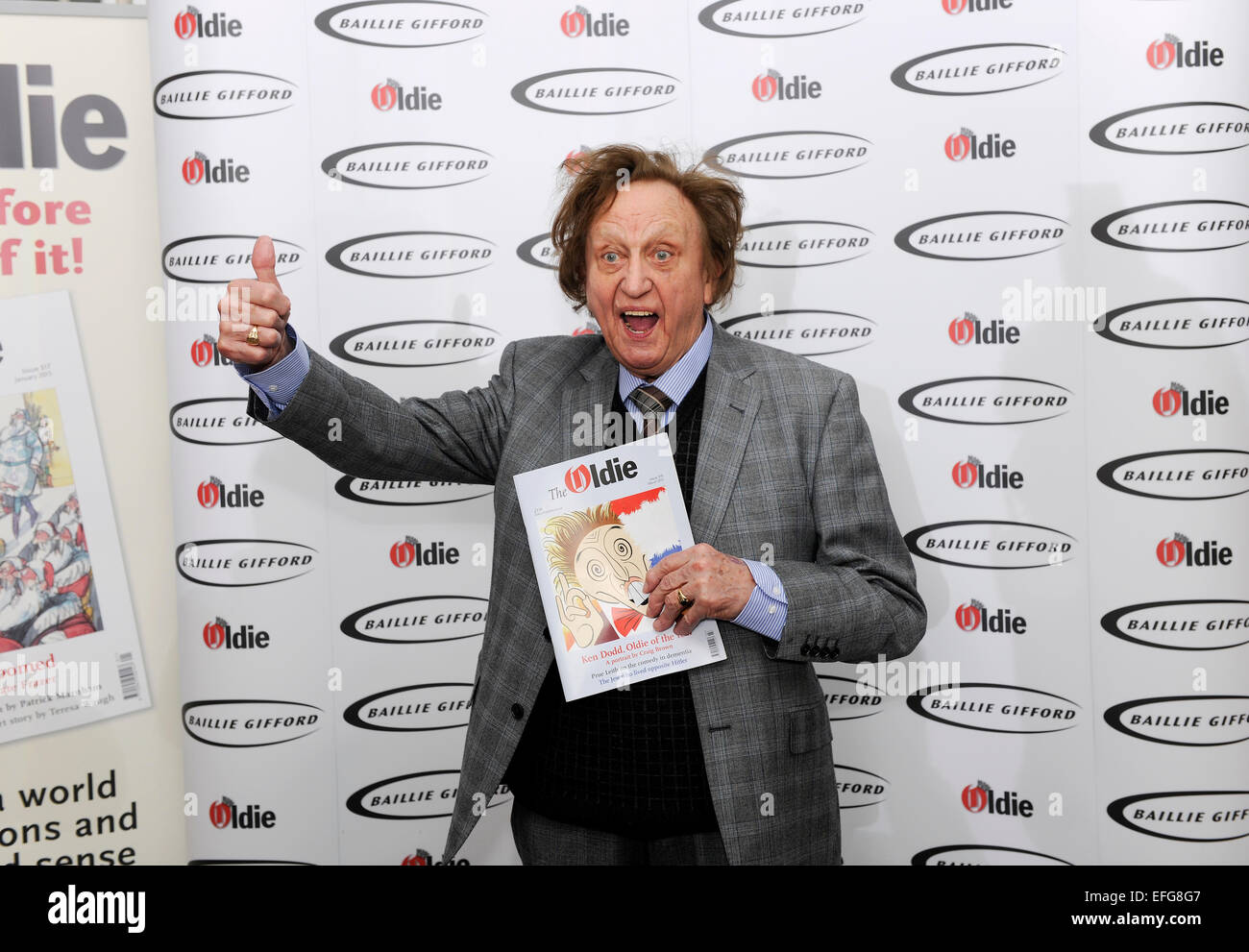 Ken Dodd, winner of the Oldie of the Year Award Credit: NEIL SPENCE ...