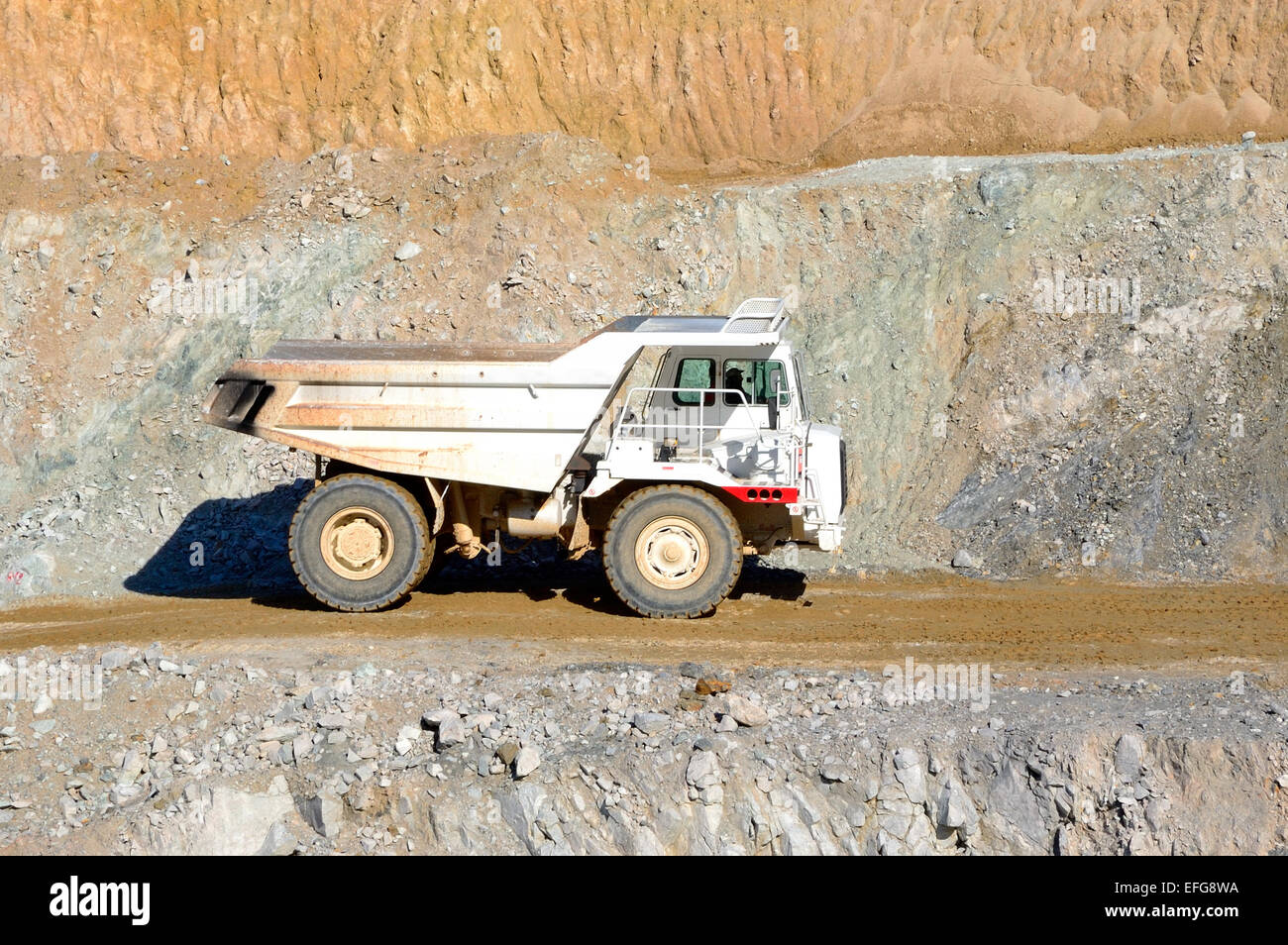 Vehicles working in quarry in hi-res stock photography and images - Alamy