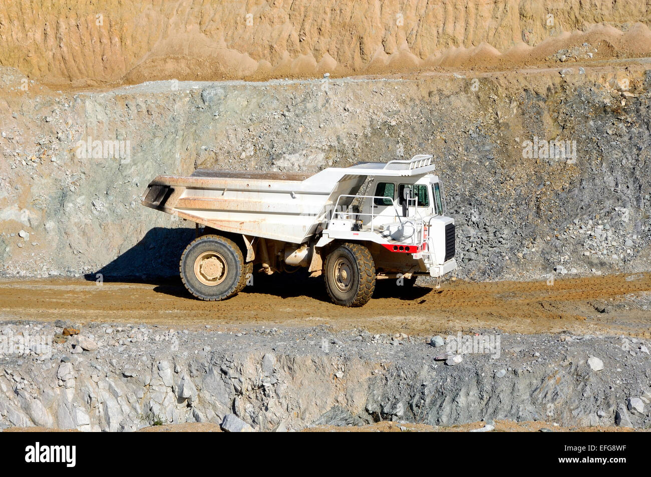 Vehicles working in quarry in hi-res stock photography and images - Alamy